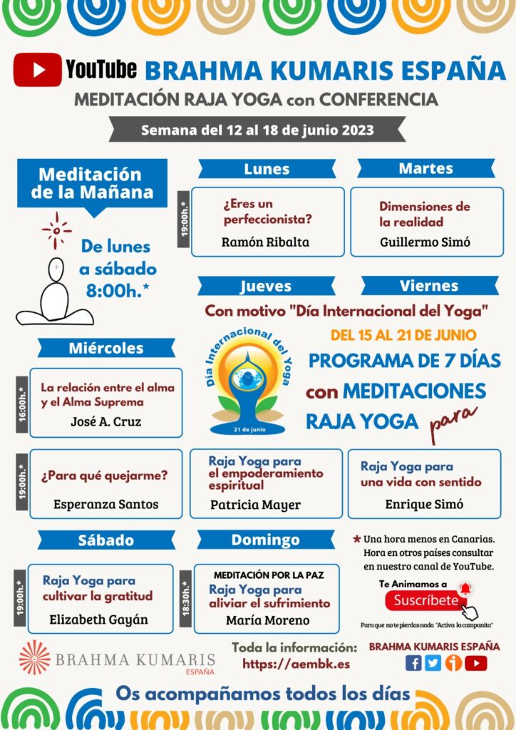 Charlas y Meditaciones Brahma Kumaris España - Construir un Mundo Mejor